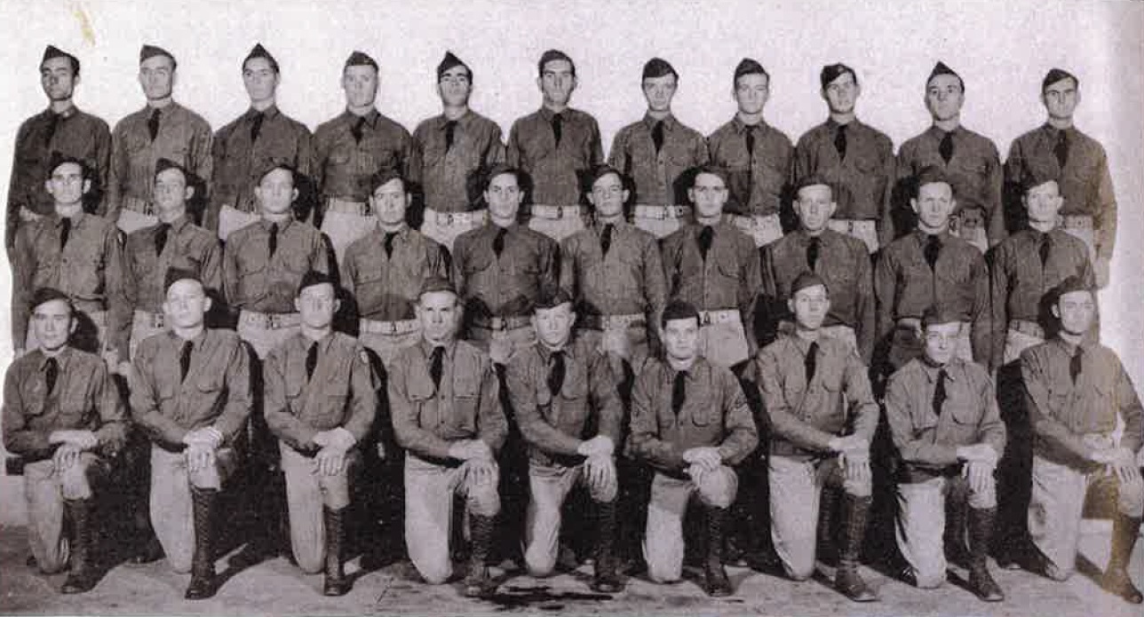 131st Field Artillery of Texas National Guard partly formed in Plainview