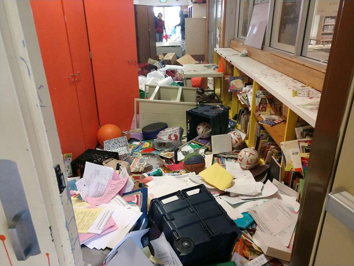 Vandals splatter paint, destroy laptops and books at East Oakland school
