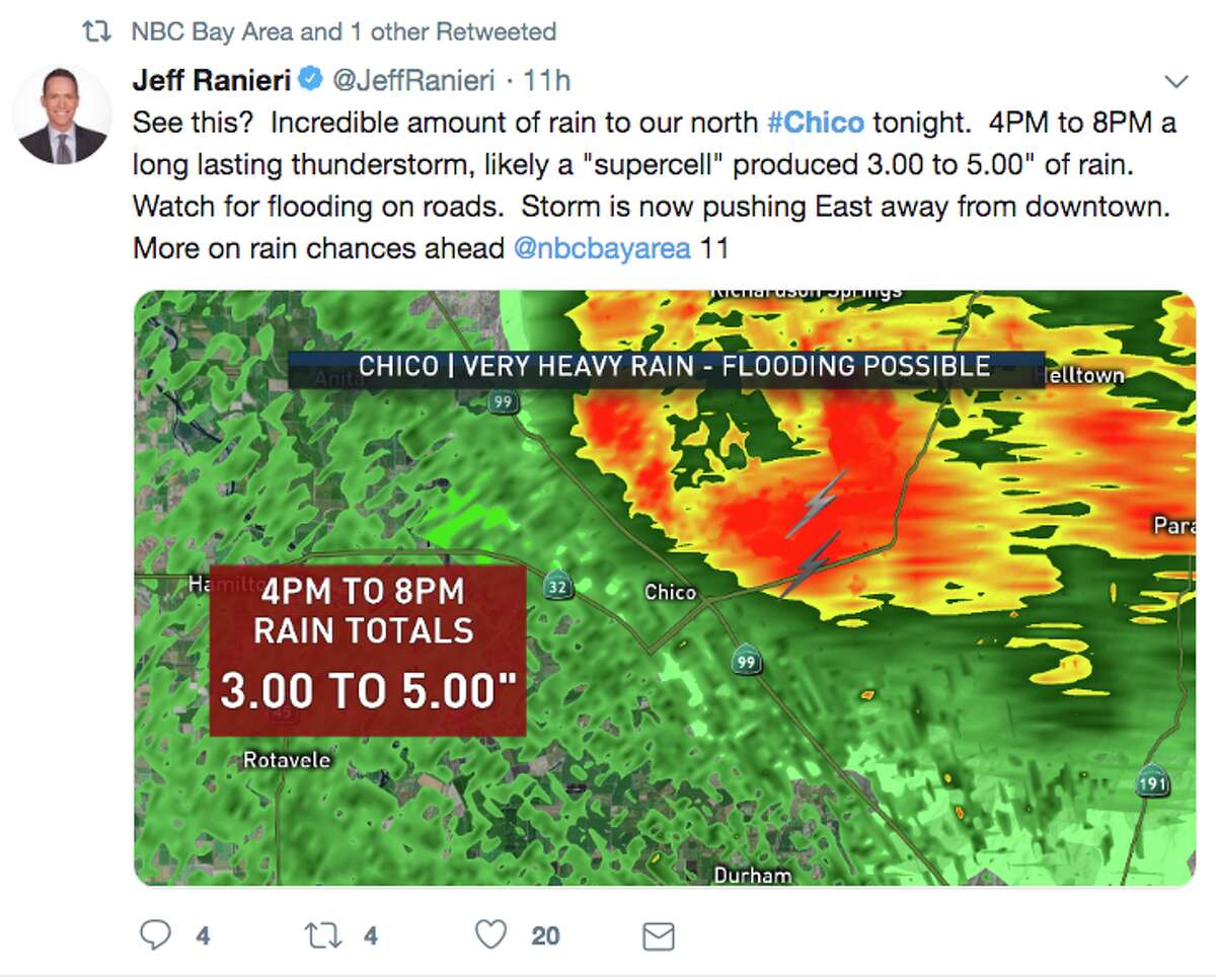 Supercell soaks Chico with torrential rains, triggers flooding