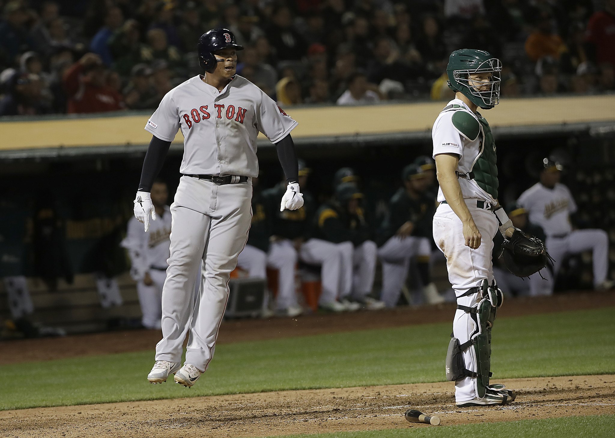 Off night for A’s defense, bullpen in loss to Boston
