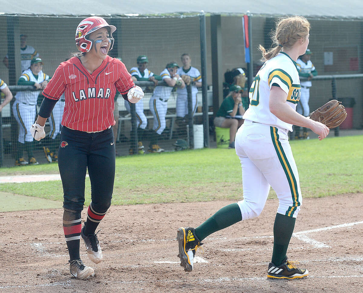 Lamar softball infielder sets school hits record