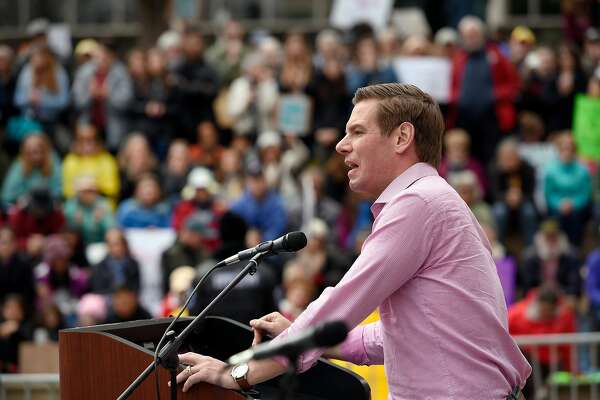 Eric Swalwell looks like he’s running for president. The question is ...