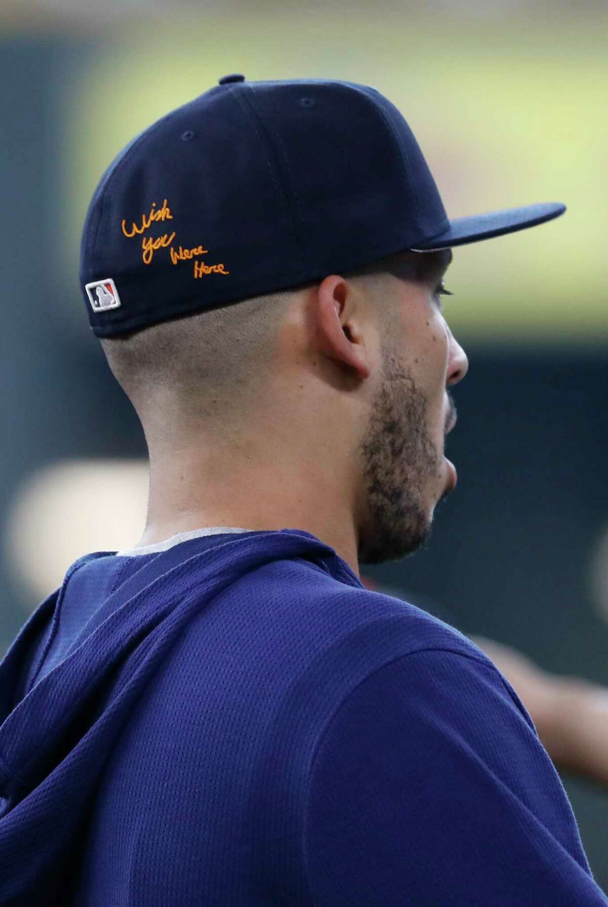 Astros wear Travis Scott's limited edition hats