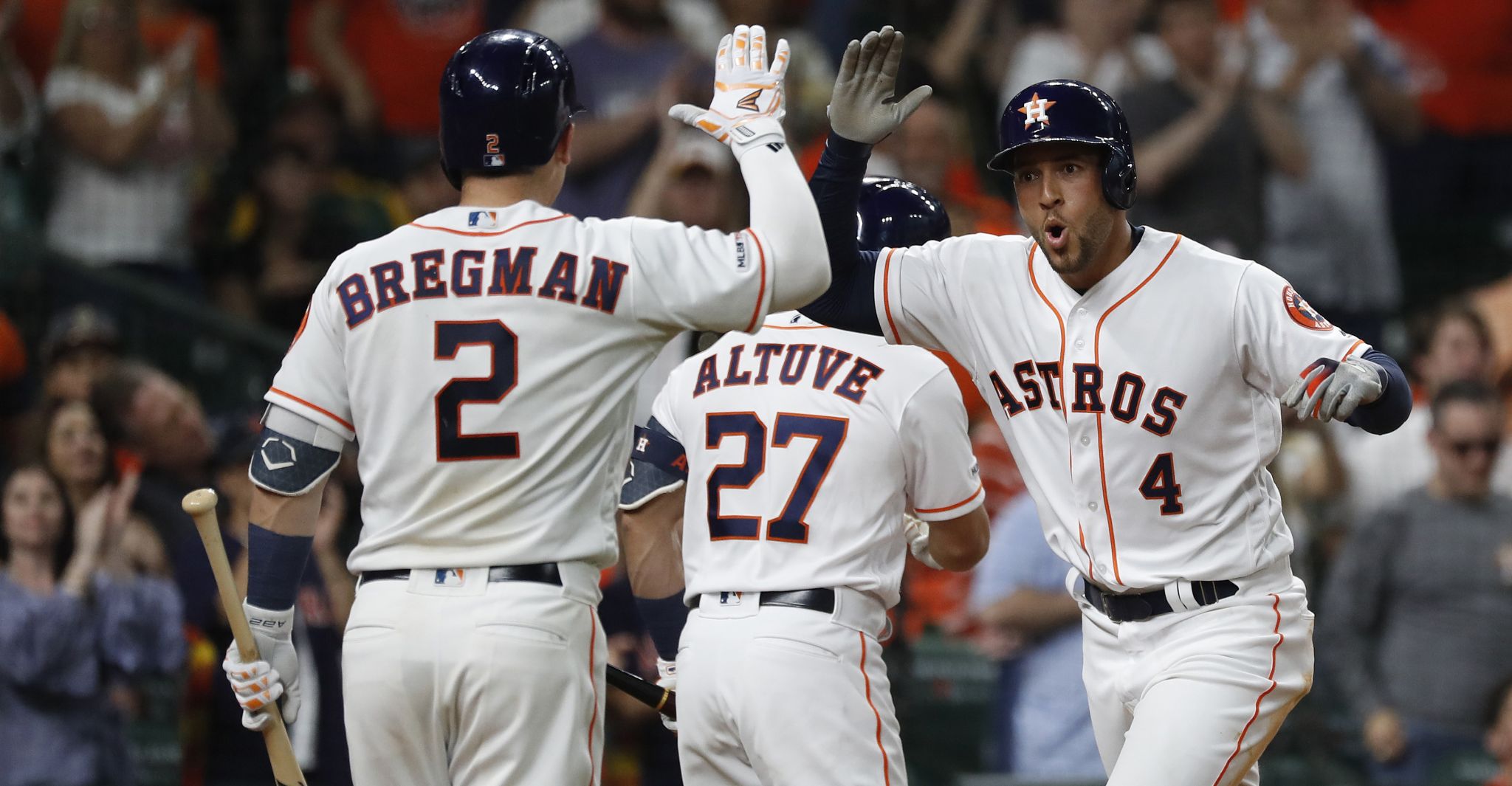 Astros erupt with 3 homers to rout Athletics