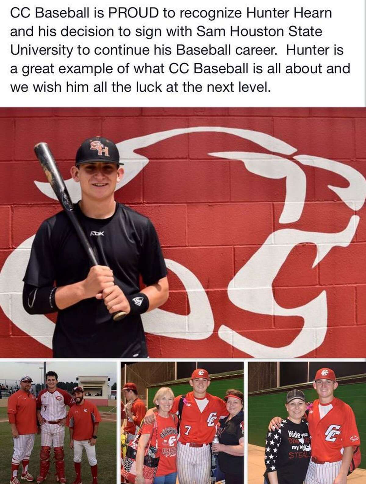 Baseball: Crosby alum Hunter Hearn reaches milestone at Sam Houston State