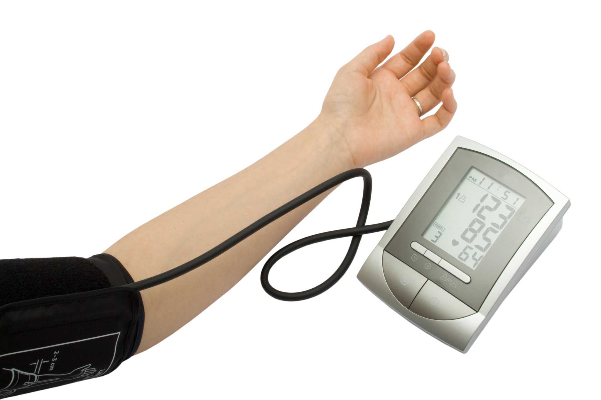 Blood pressure screening at Monroe library