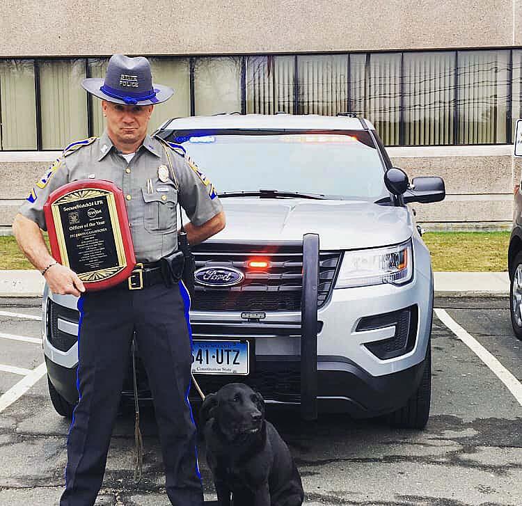 CT trooper awarded for role in capture of NYC homicide suspect