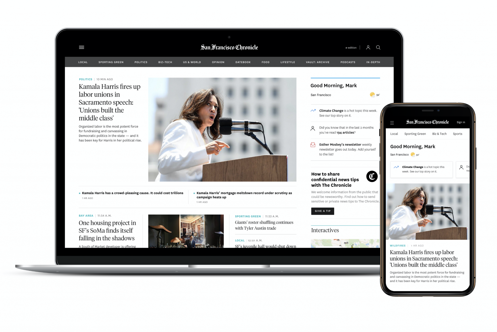 New SFChronicle.com homepage: Everything you need to know