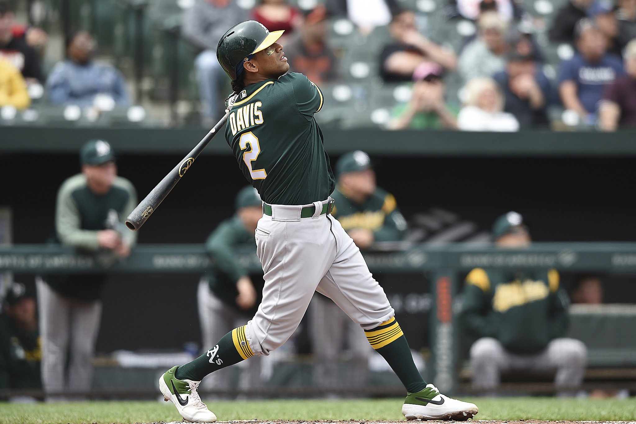 Surging Khris Davis leads A’s past Orioles as Oakland continues HR binge