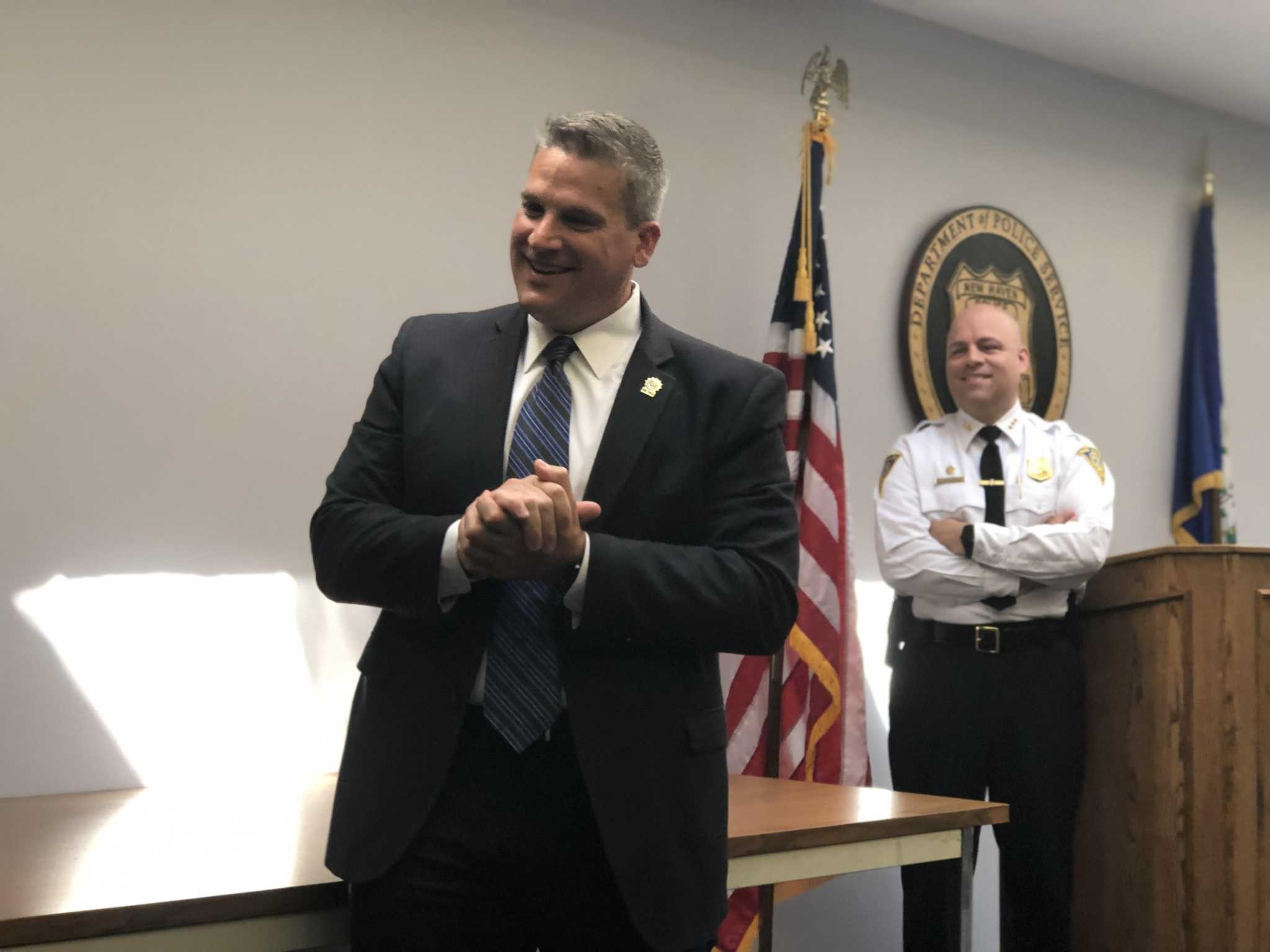 New Haven assistant police chief celebrated as he steps away for a new job