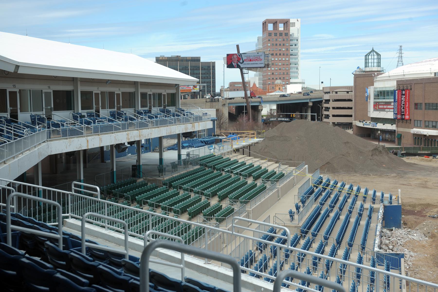 Finish line in sight for Harbor Yard Amphitheater