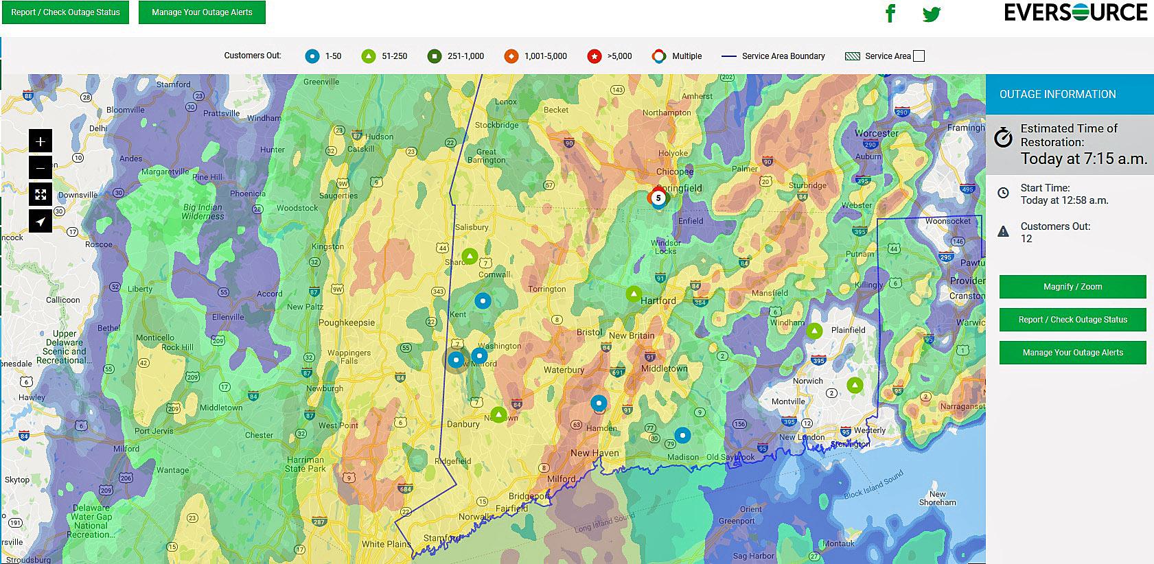 Strong storms causing power outages