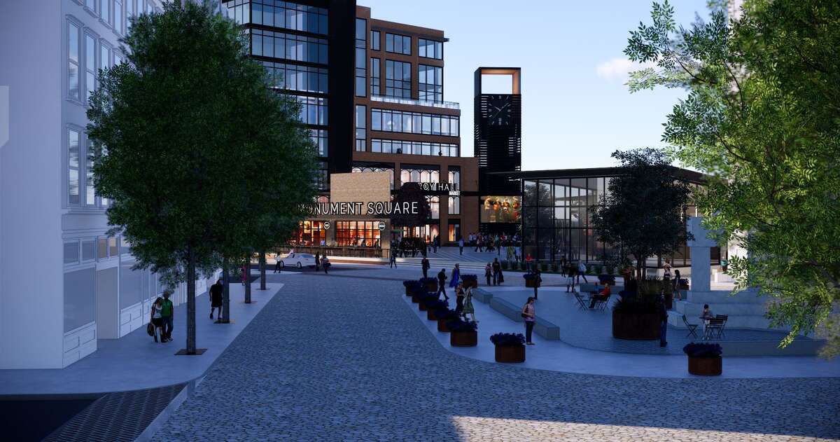 2019 plans for the redevelopment of 1 Monument Square in Troy
