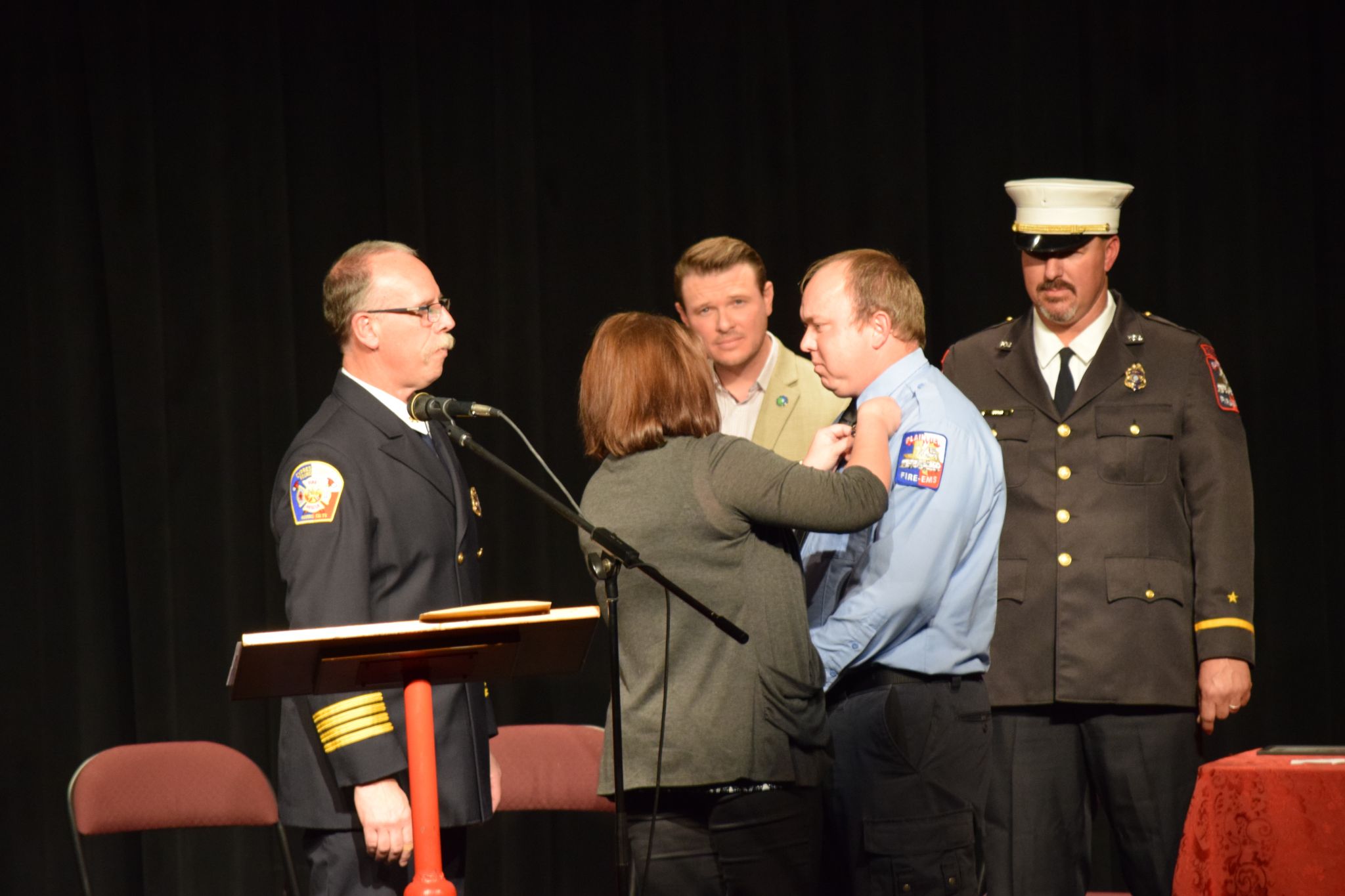 Promoted firefighters recognized at annual ceremony Saturday night