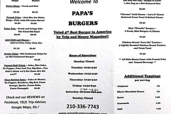 52 Weeks of Burger’s: Papa’s Burgers - ExpressNews.com