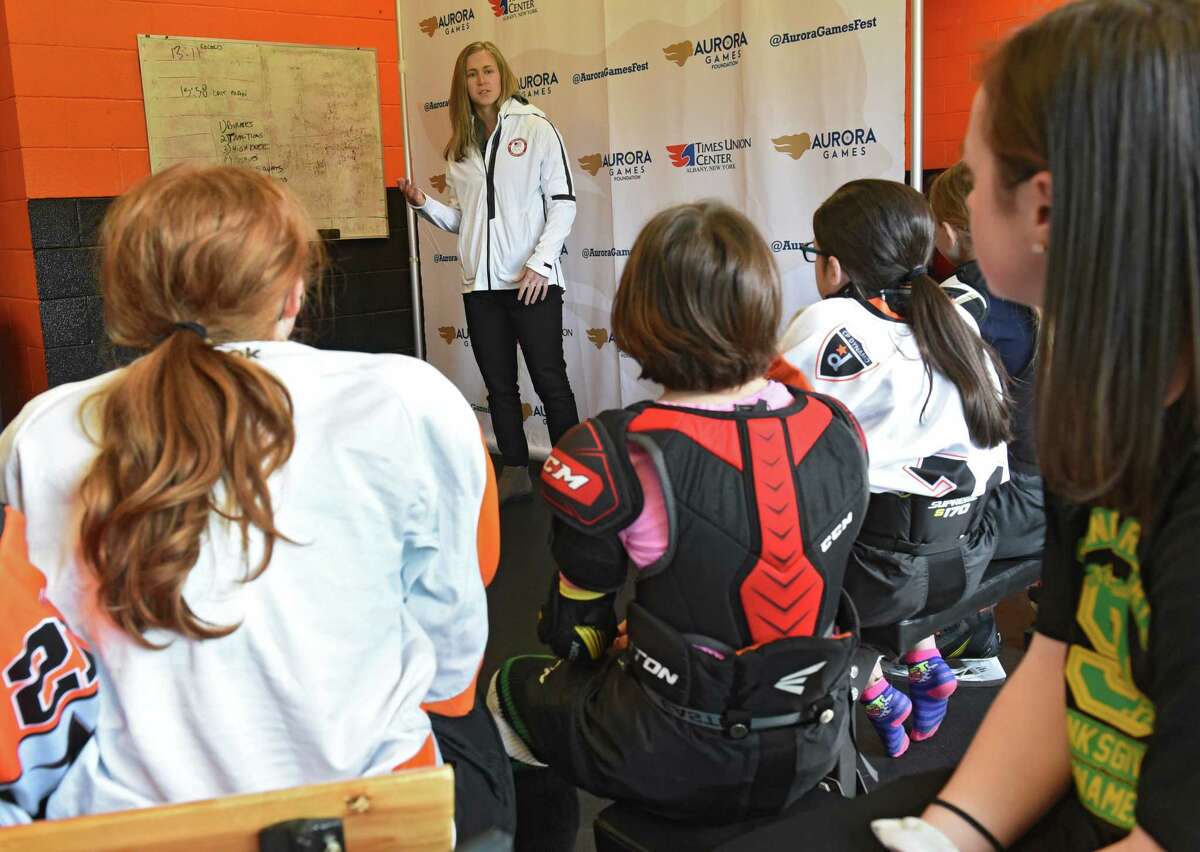 Gold medal Olympian hosts Clifton Park hockey clinic