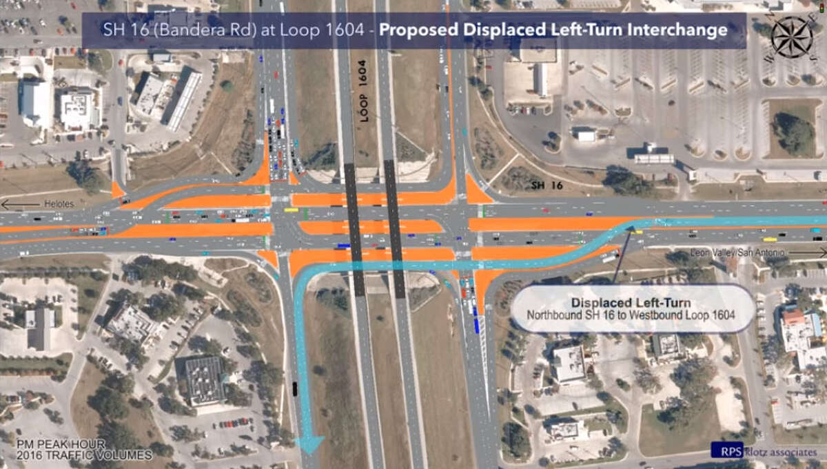 Unusual intersection at San Antonio’s Bandera Road / Loop 1604 opens Sunday