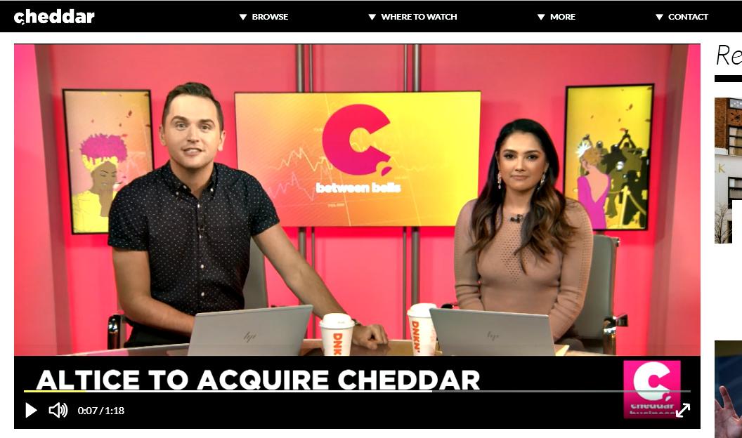 Cheddar news sold to Altice USA for $200M