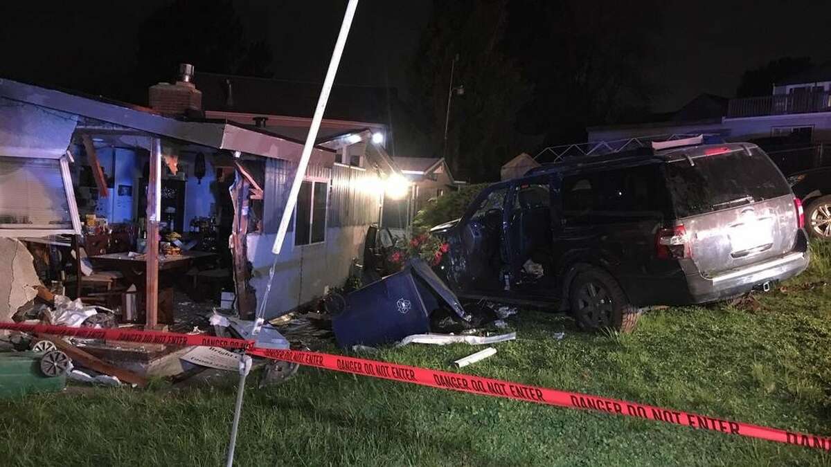 Vehicle Crashes Into Home In Skyway