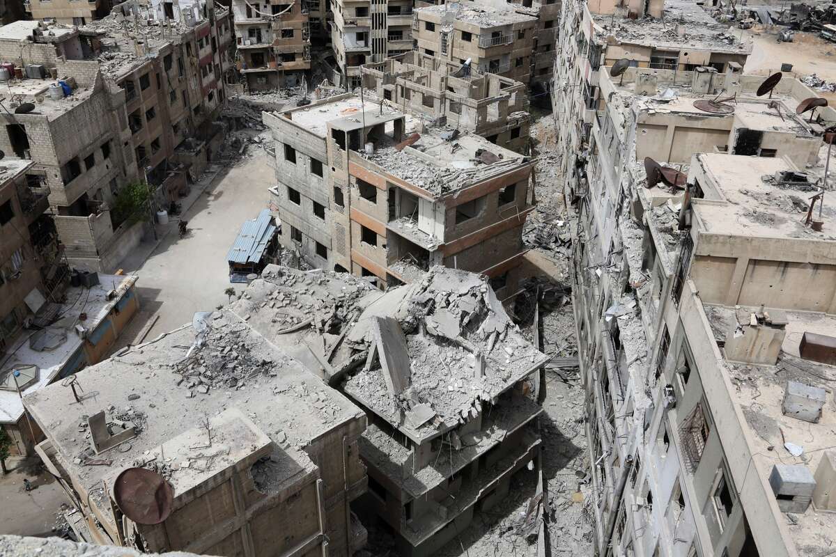 Images of destruction in Syria during civil war