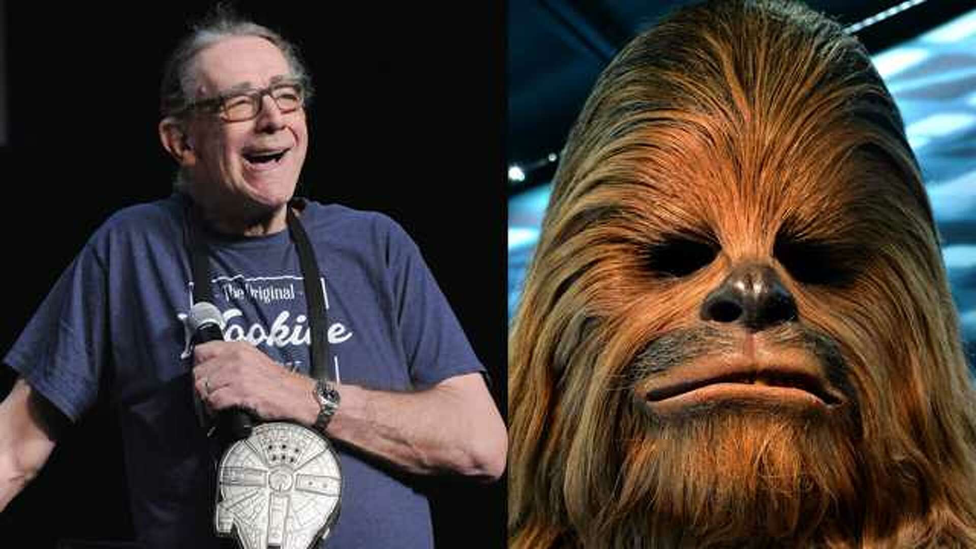 peter mayhew doing chewbacca