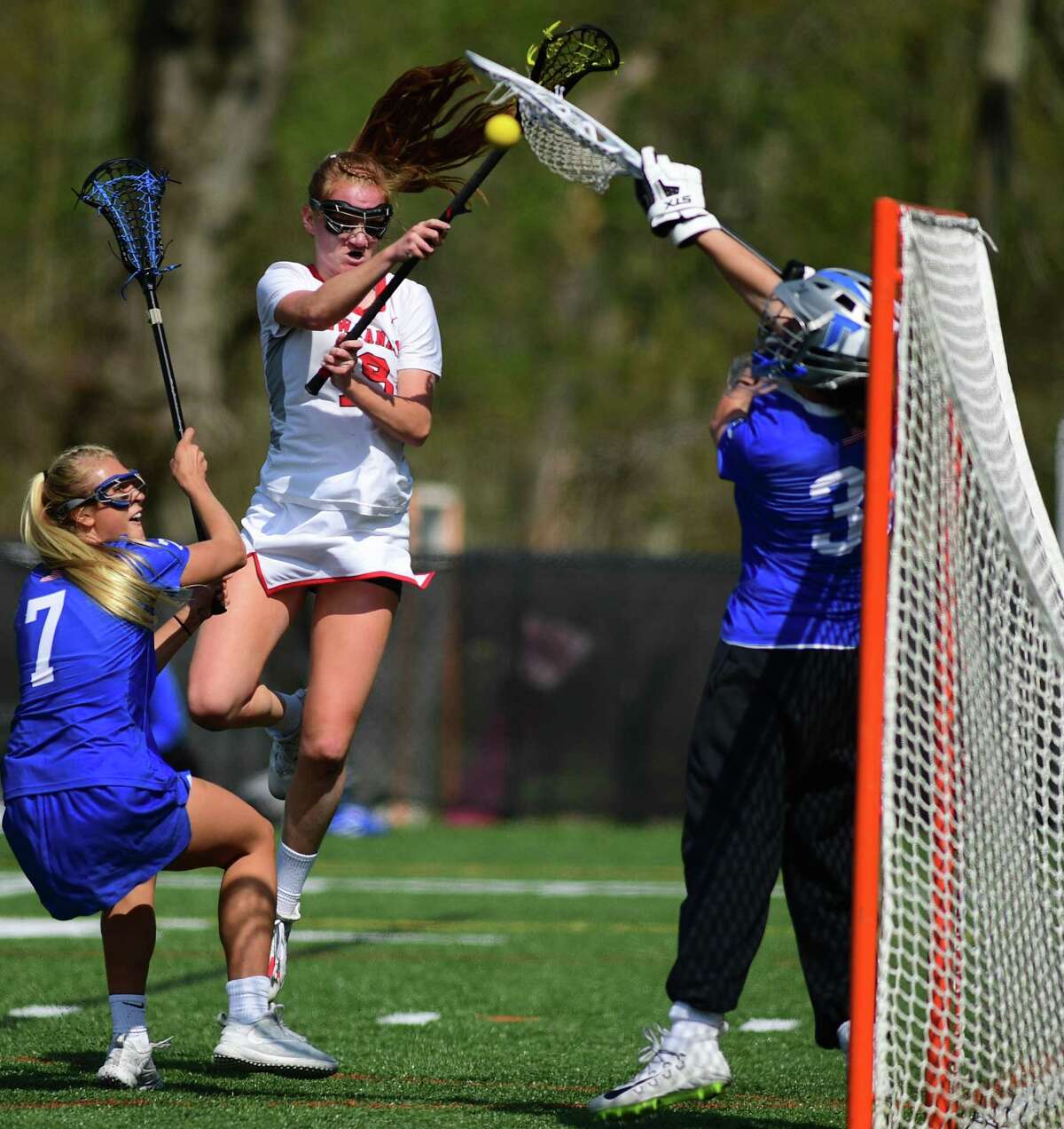 Jaques’ five goals lead Darien to win over rival New Canaan