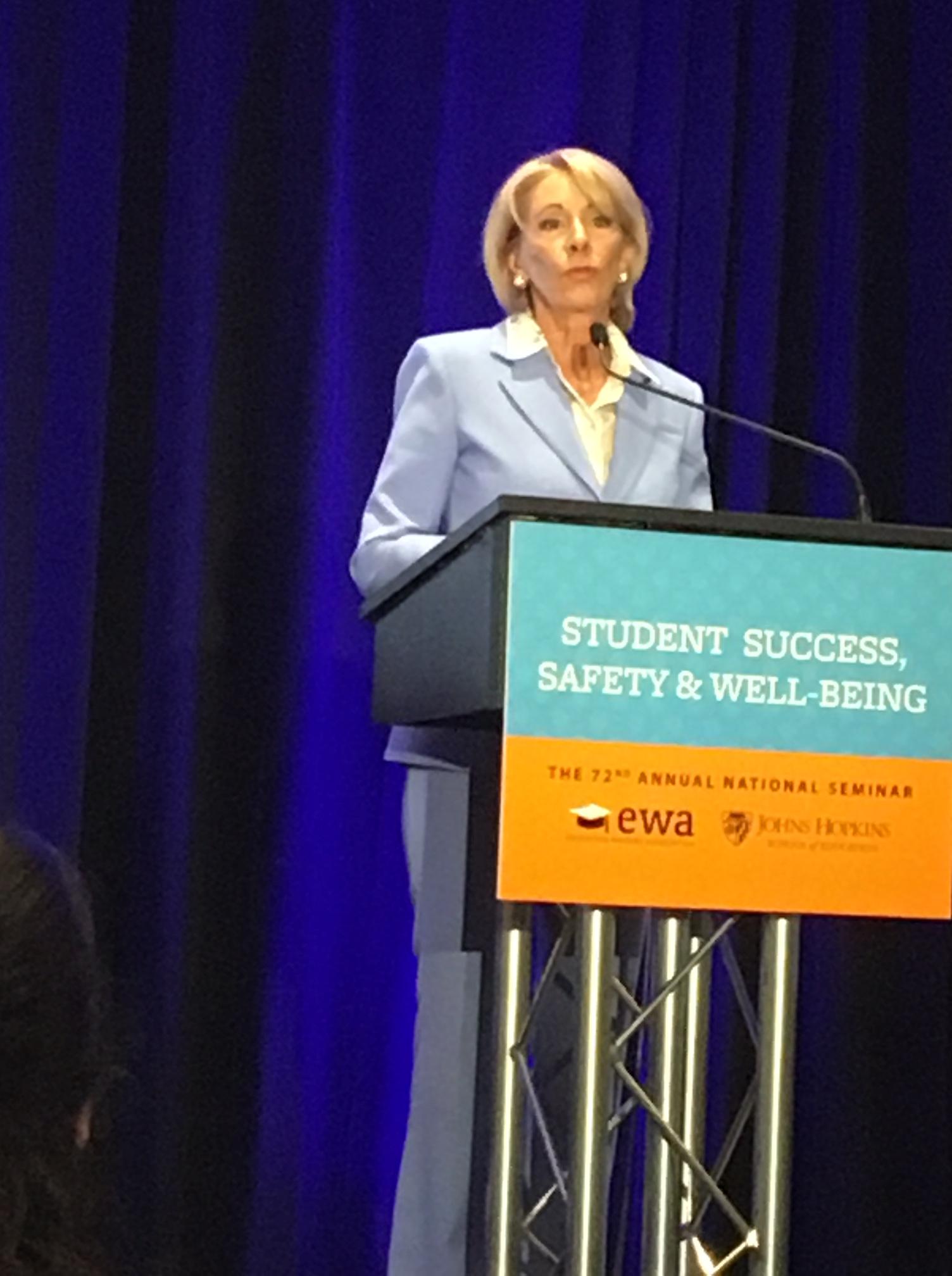 Publicity-shy DeVos tells reporters not to make her click-bait