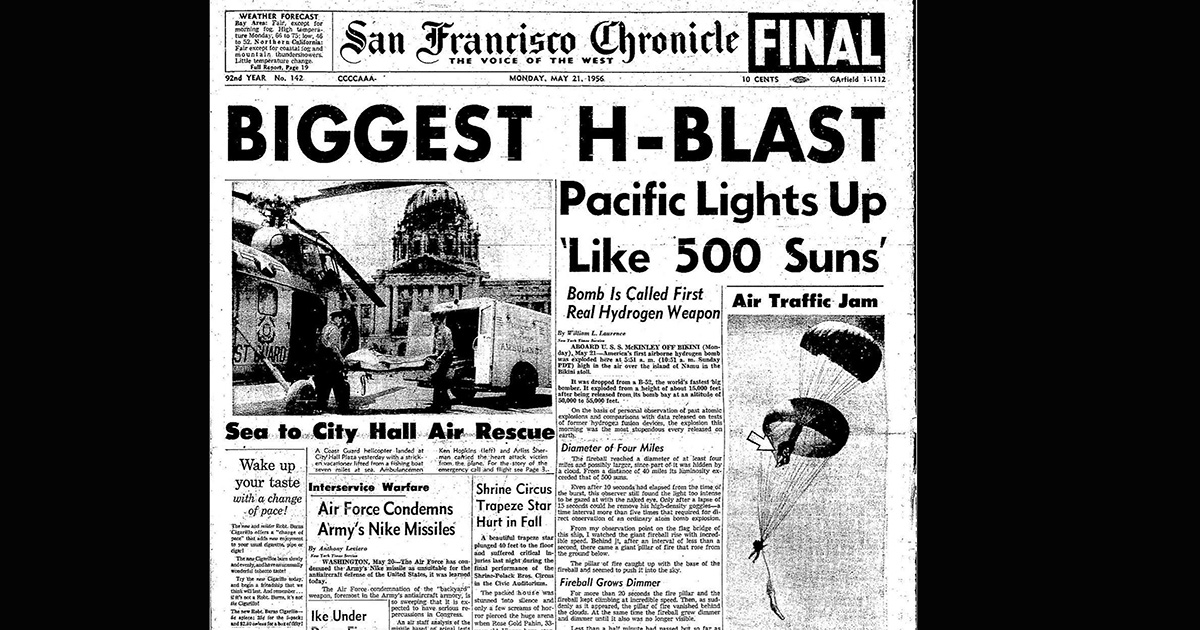 Chronicle Covers: The H-bomb and 5 more amazing tales from above