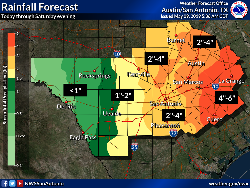 NWS: Bexar Co. under flash flood watch until Saturday; region primed ...