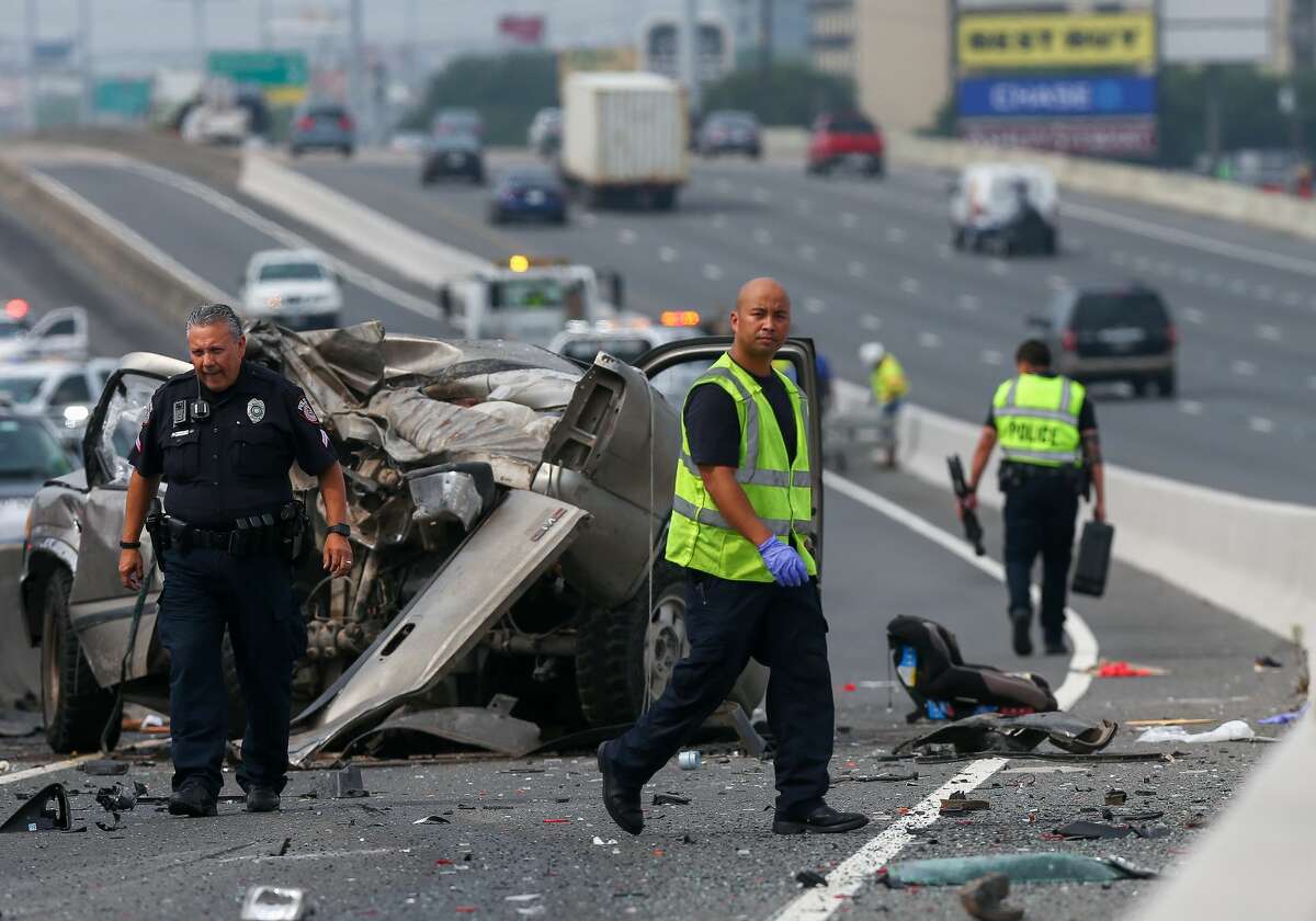 Rollover crash on Southwest Freeway HOV lane sends infant, 2 others to hospital