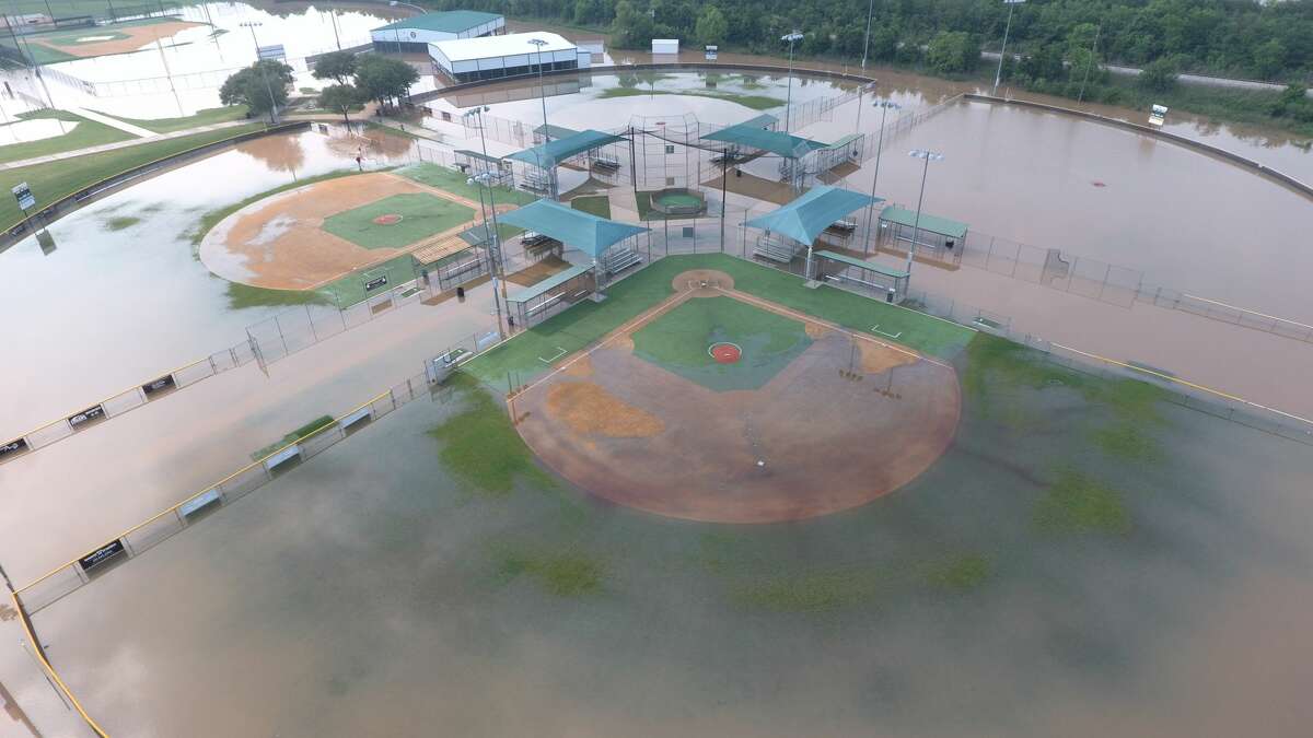 Incredible drone footage shows severe flooding at Camp Sienna in Sienna ...