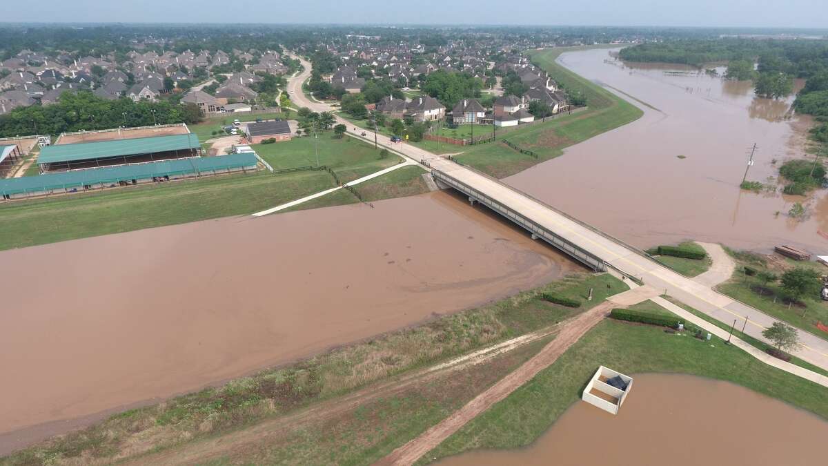 Incredible drone footage shows severe flooding at Camp Sienna in Sienna ...