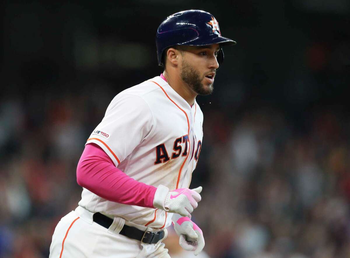 George Springer packs pink Mother's Day bat for Astros' road trip after ...