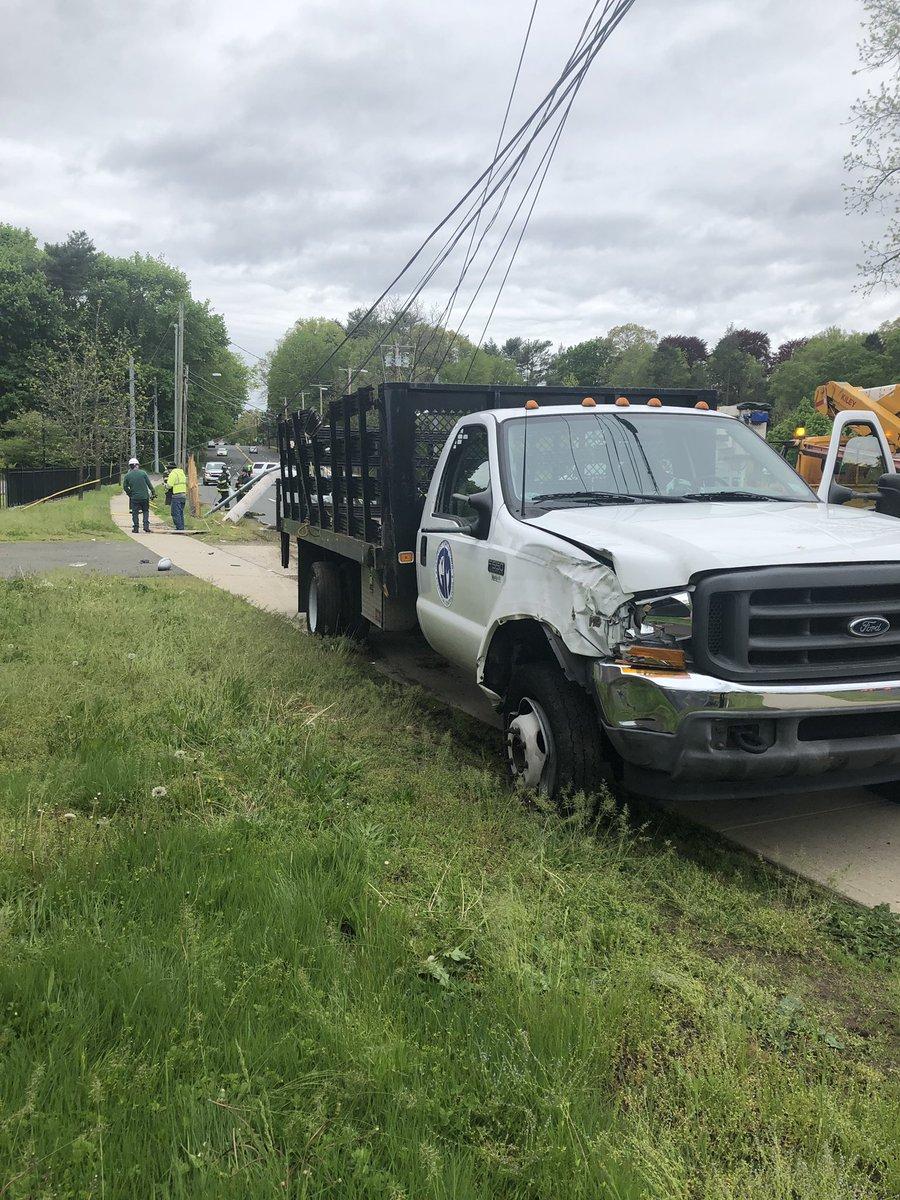 Whitney Avenue in Hamden open after crash downed utility pole