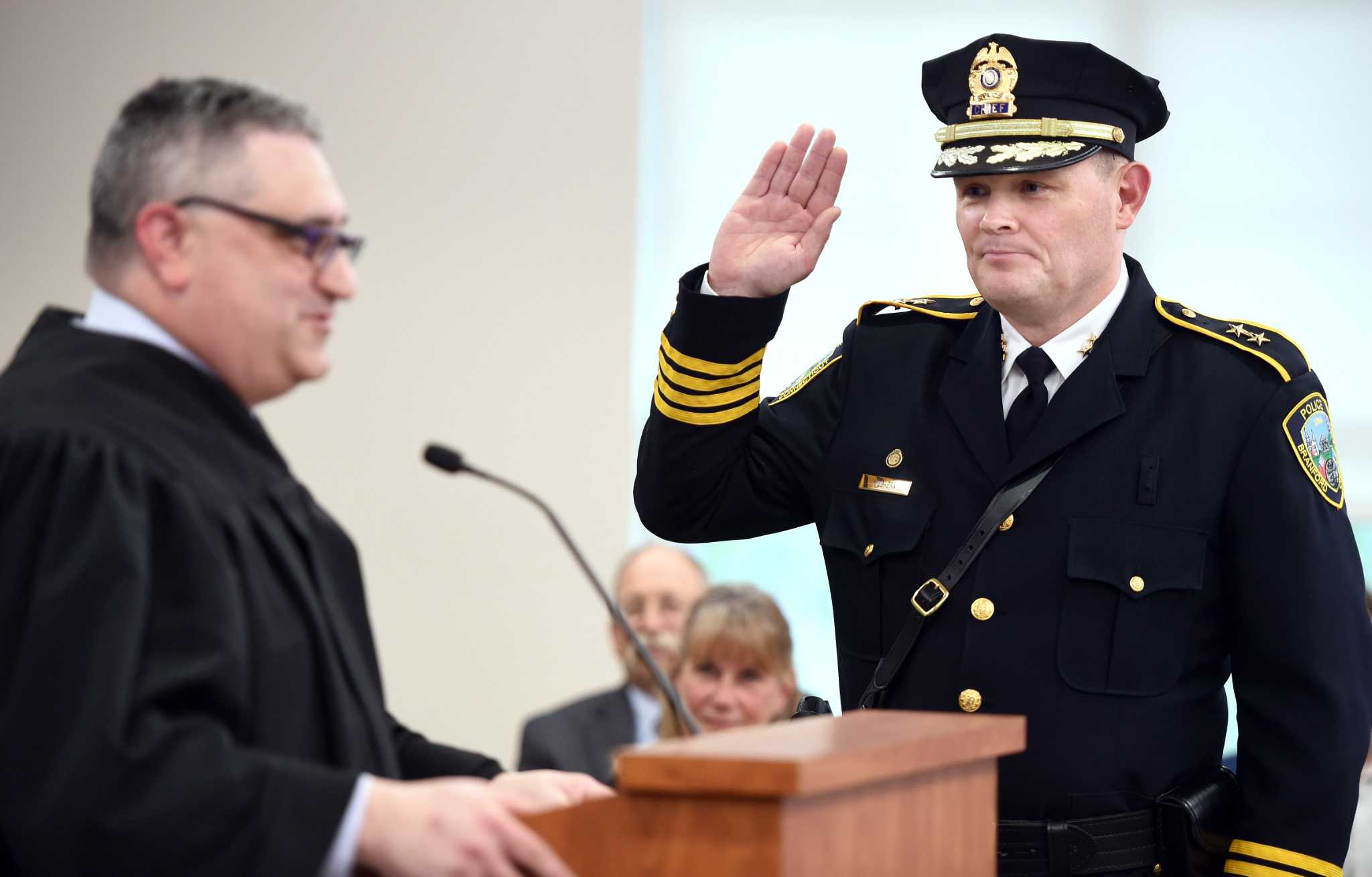 Mulhern sworn in as Branford PD’s new chief