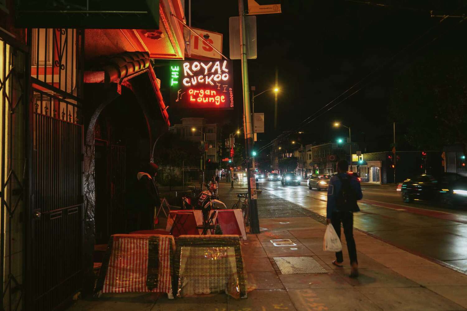 Inside the Royal Cuckoo Organ Lounge, a surreal S.F. jazz bar