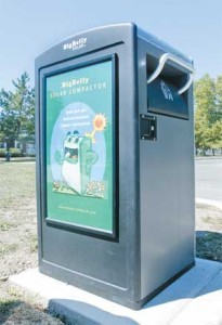 Solar-powered trash compactors help keep city beaches clean