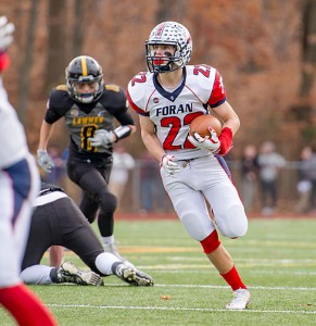 Brett Huber state's top pass receiver