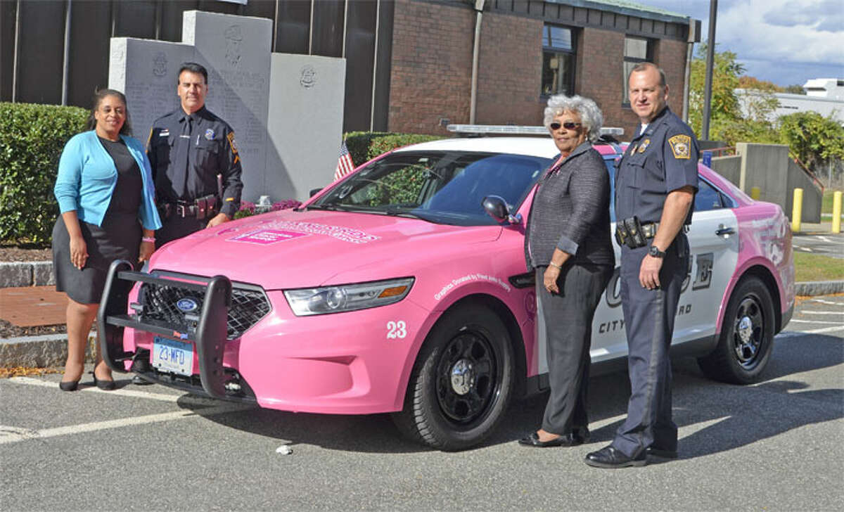Police car will stay pink until the end of October