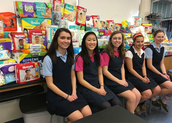 Lauralton students collect diapers for charity