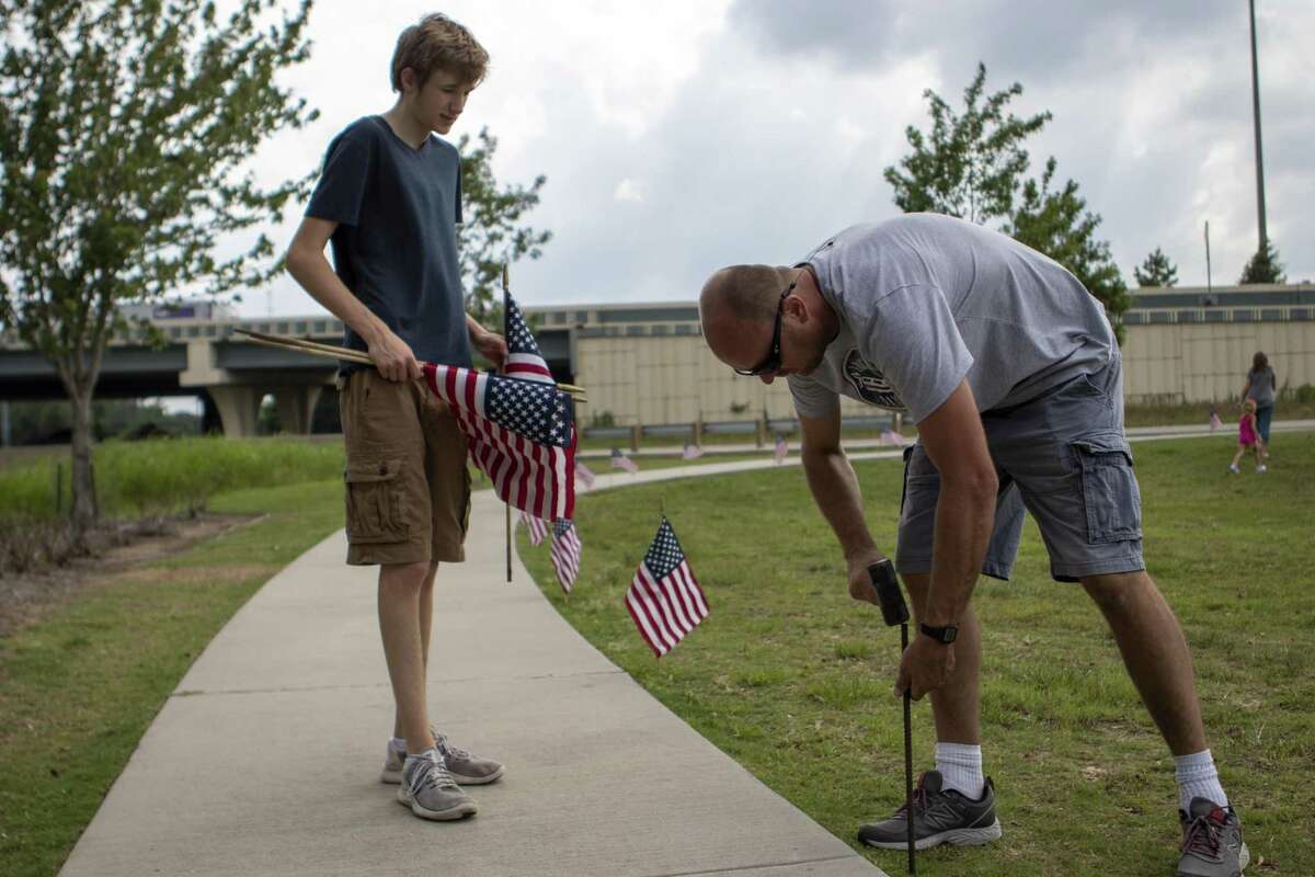 Marking Memorial Day in Conroe with more than 1,000 flags
