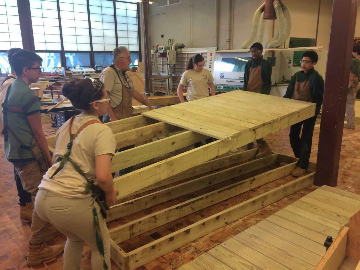 Emmett O’Brien students help make Ansonia’s Abe Stone Park feel alive again
