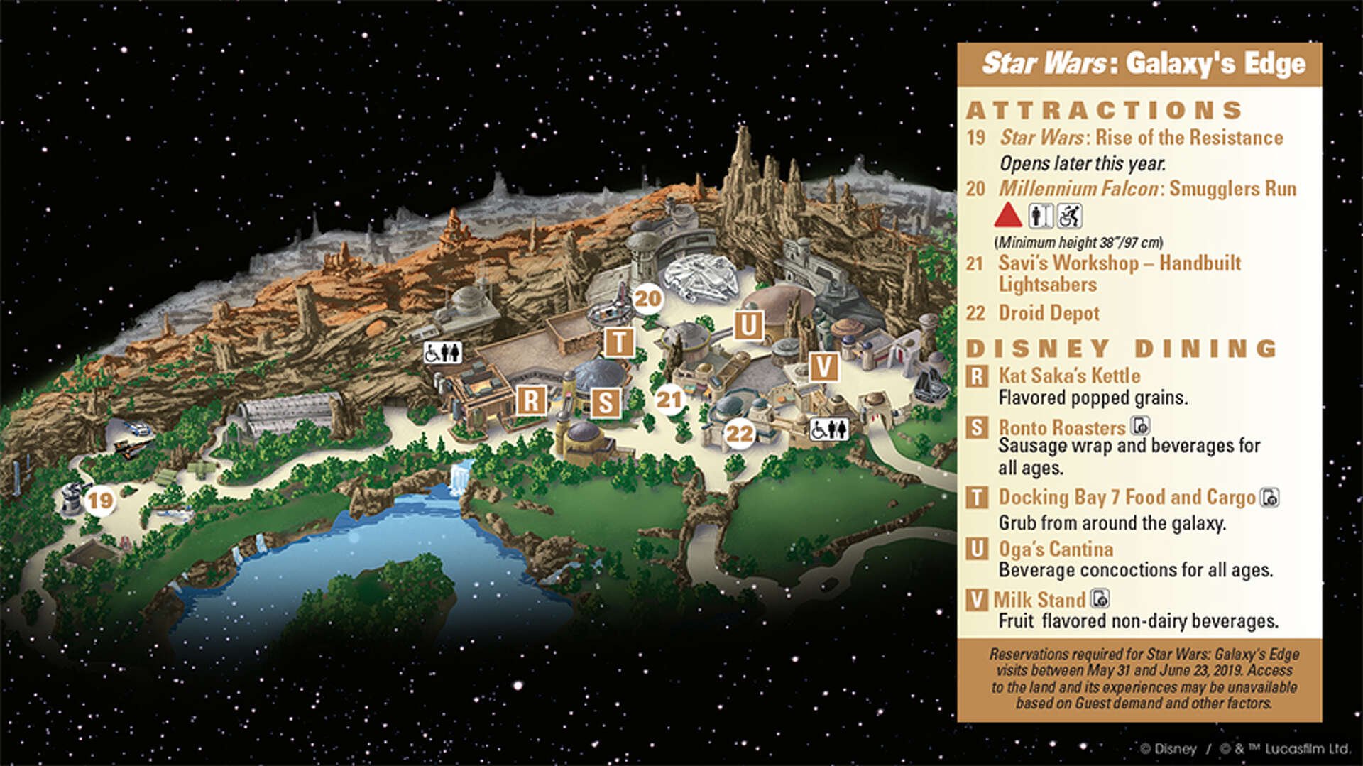 Disneyland's new park map shows scale of massive Star Wars: Galaxy's Edge