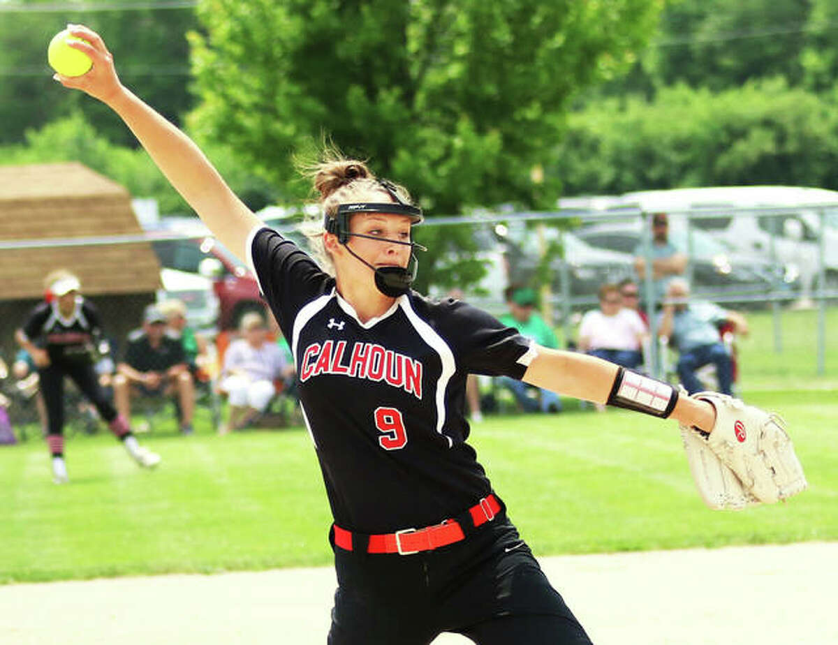 PREP SOFTBALL: Baalman’s one-hit shutout beats Windsor, sends Calhoun ...