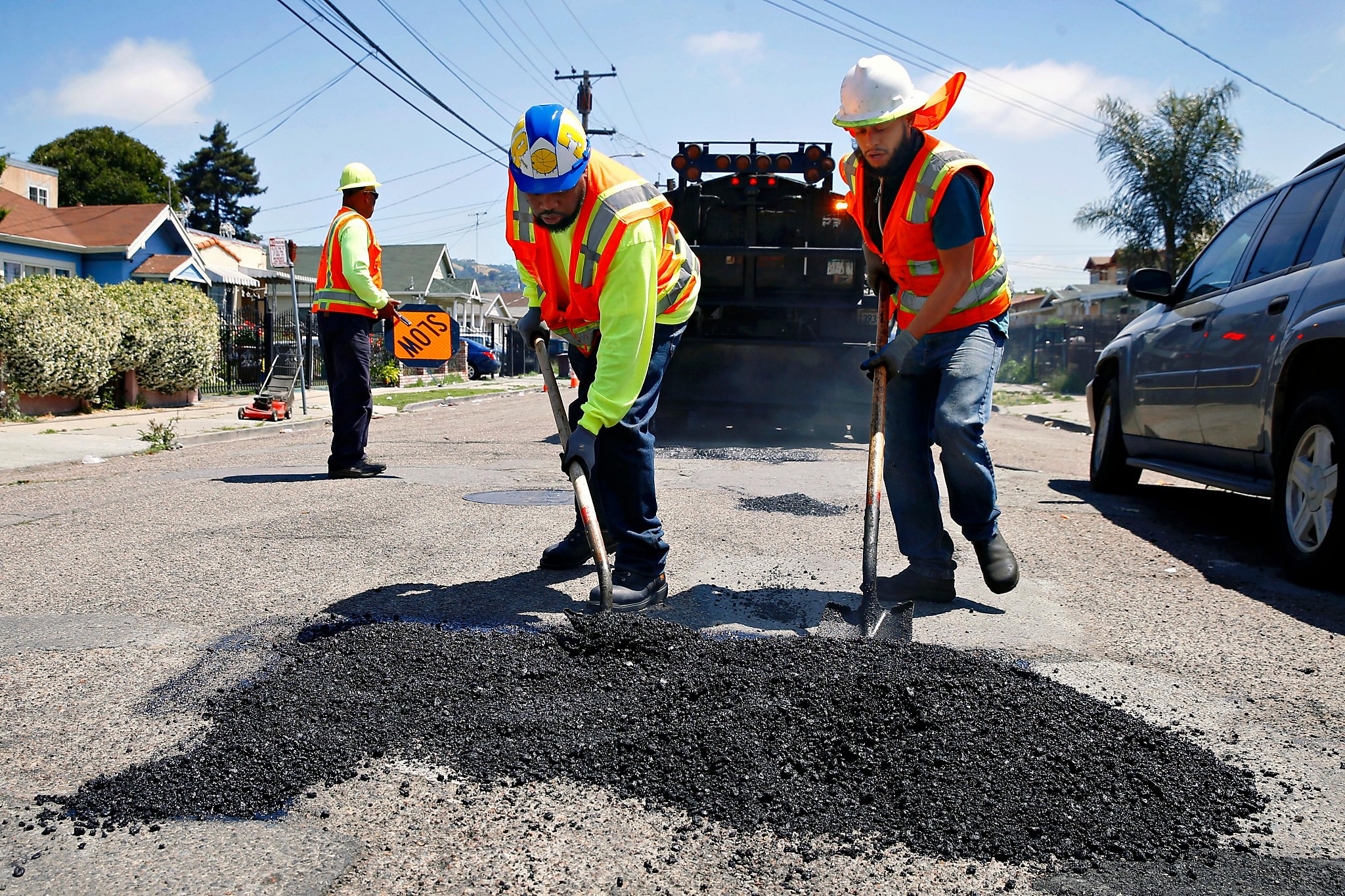 Oakland, where DIY road repair is a thing, launches annual 'pothole blitz'