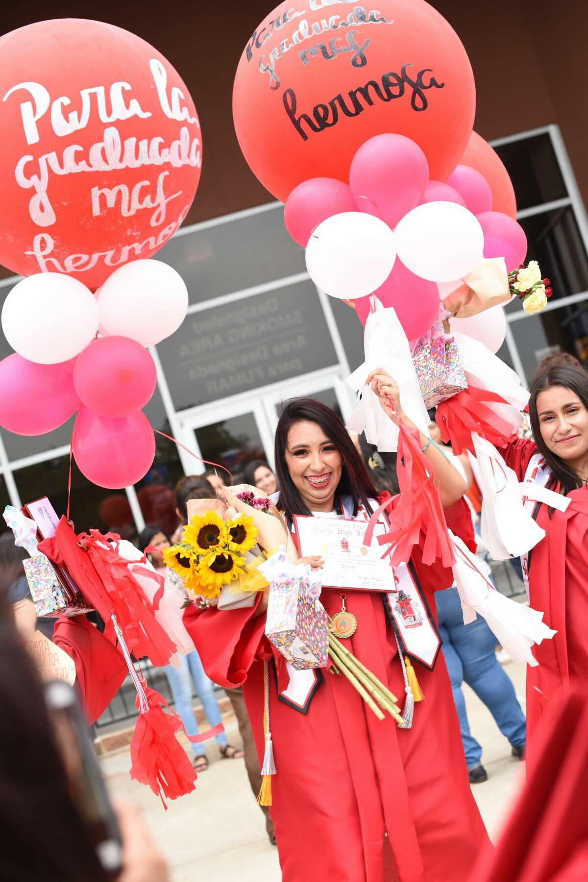 Laredo high school seniors walk the line at Sames Auto Arena