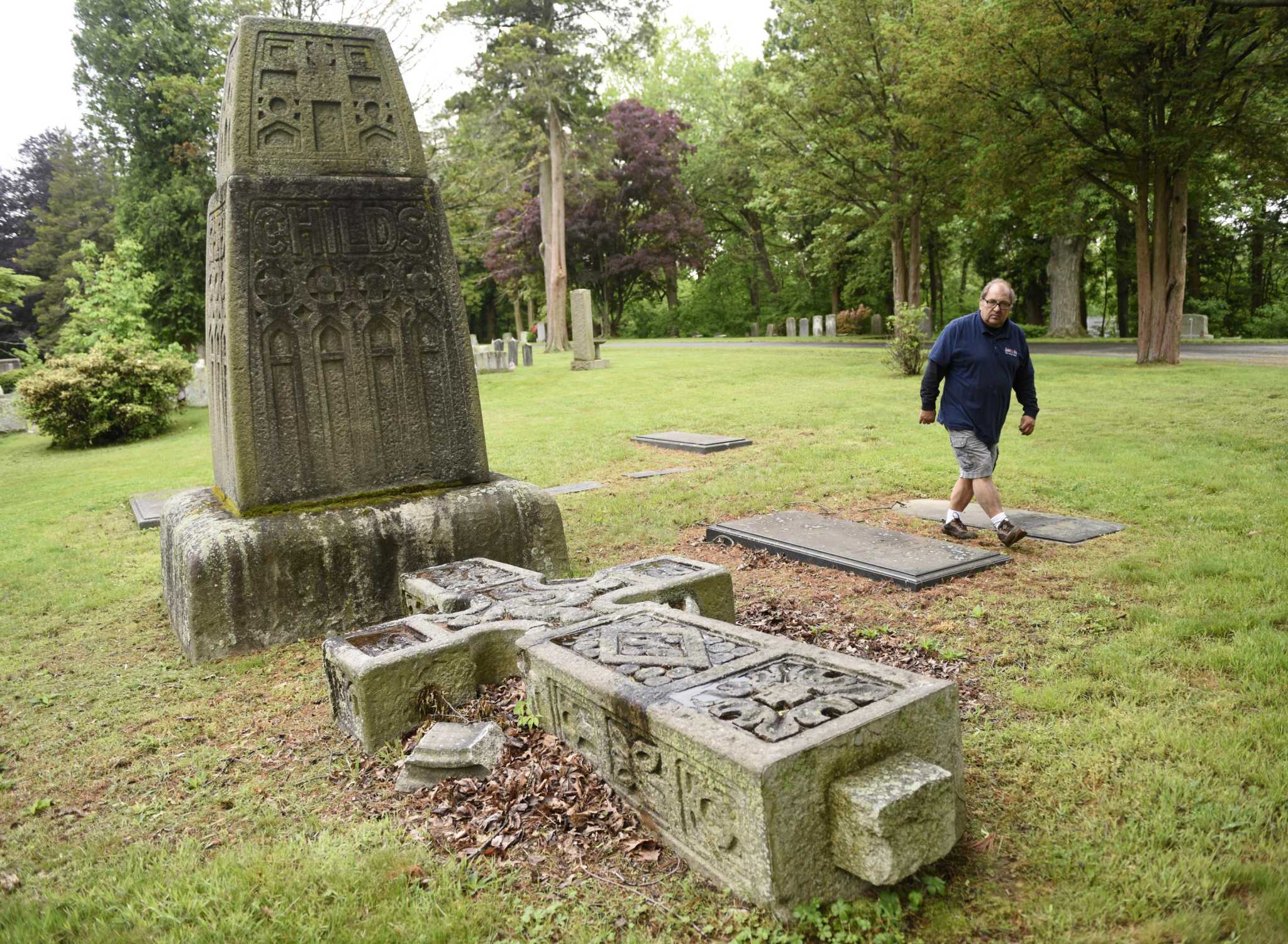 Family members decry conditions at Greenwich cemeteries