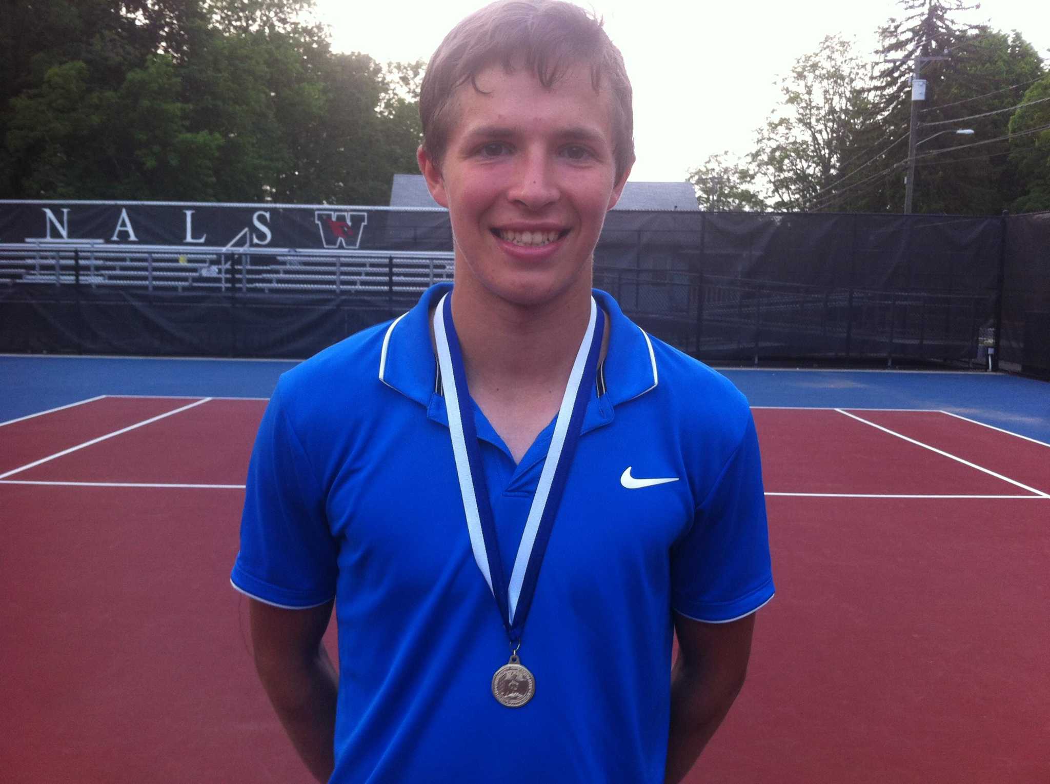 Darien sweeps titles at Class L boys tennis tournament
