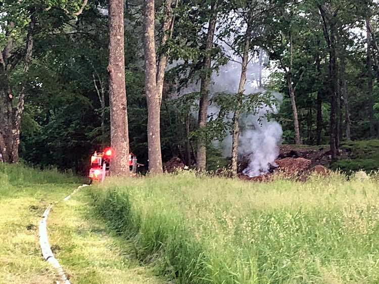 Mulch fire in Brookfield took 90 minutes to extinguish