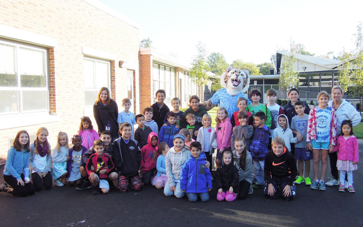 Booth Hill School students walk a mile
